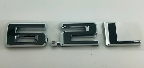 1x 6.2L Chrome Emblem Fits 19-23 Chevrolet Silverado Sierra Camaro GMC ...