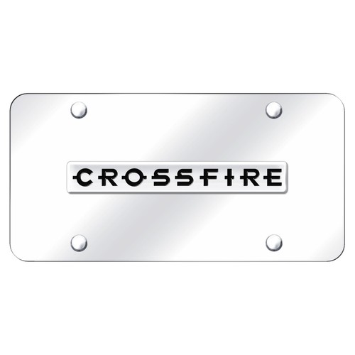 Chrysler Crossfire Name License Plate (Chrome on Mirrored) | eBay