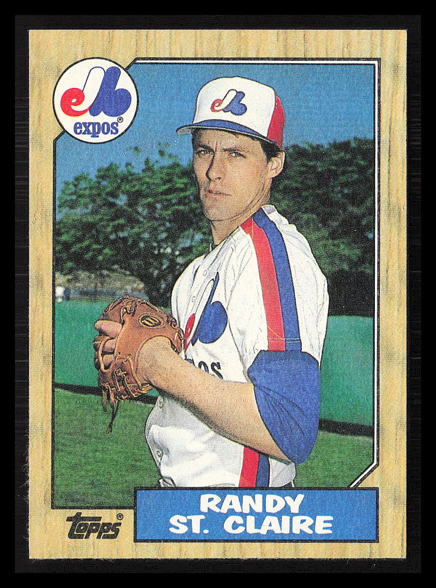 Randy St. Claire 1987 Topps #467 Montreal Expos | eBay