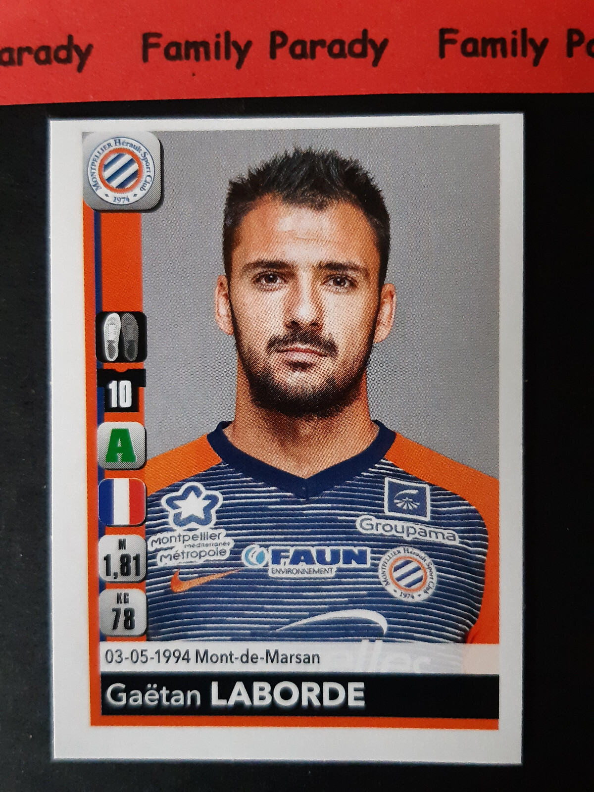 Gaëtan Laborde 270 Montpellier Sticker Panini Football France Ligue 1 ...
