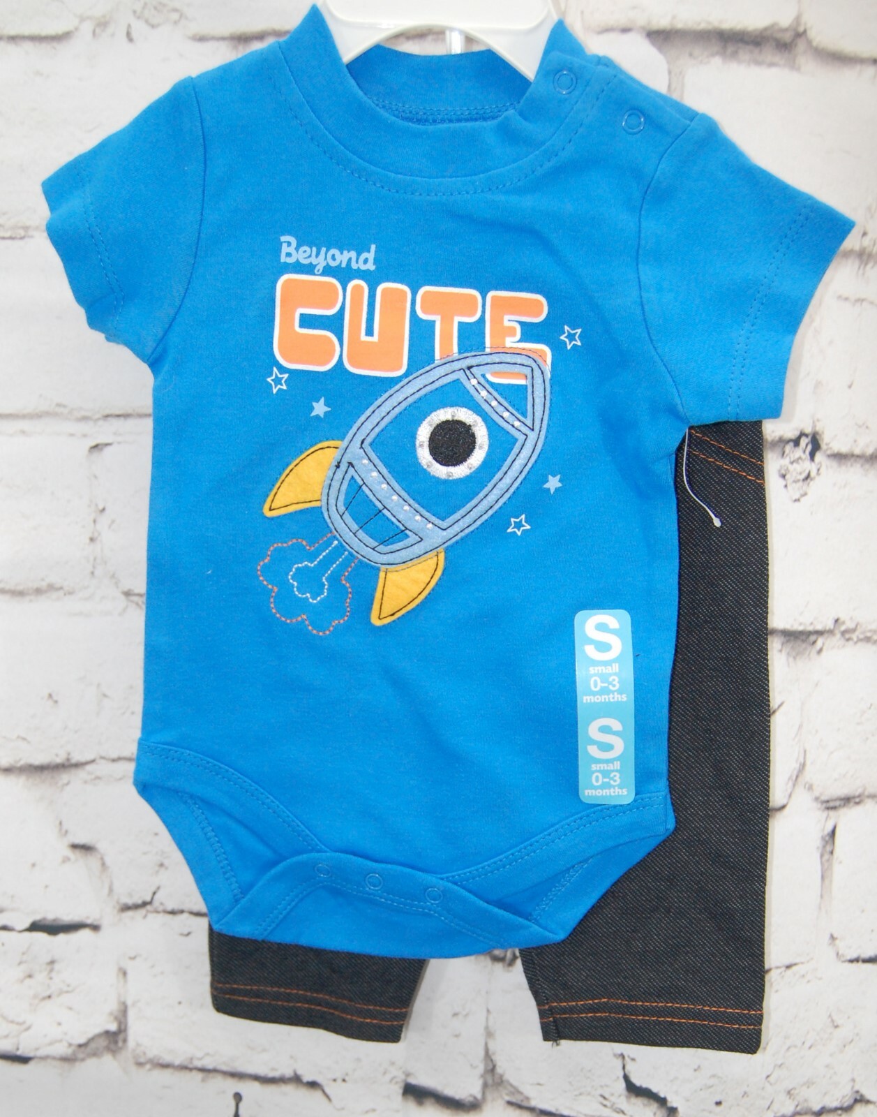 Bon Baby Infant boys 2 pc. Bodysuit and jean pants | eBay