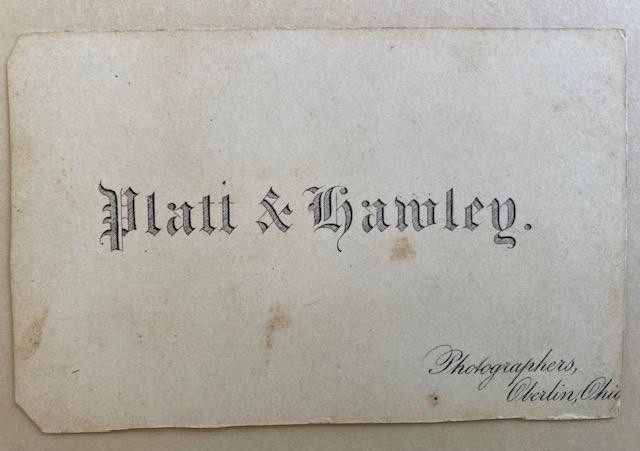 VERY UNUSUAL CDV ~ YOUNG CALLIGRAPHY STUDENT - OBERLIN COLLEGE, 1870's ...