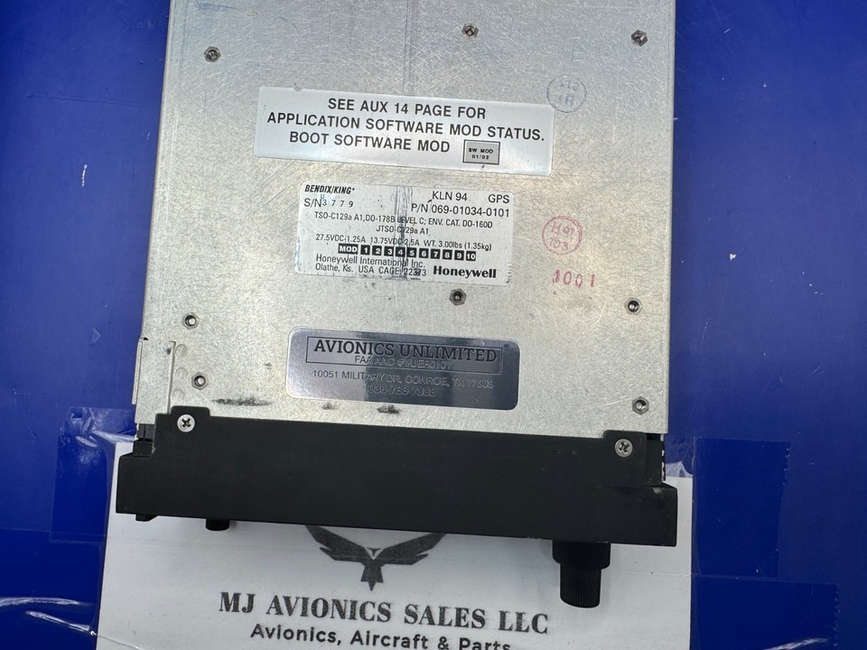 BENDIX/KING KLN 94 COLOR GPS P/N 069-01034-0101 WITH FAA FORM 8130-3 | eBay
