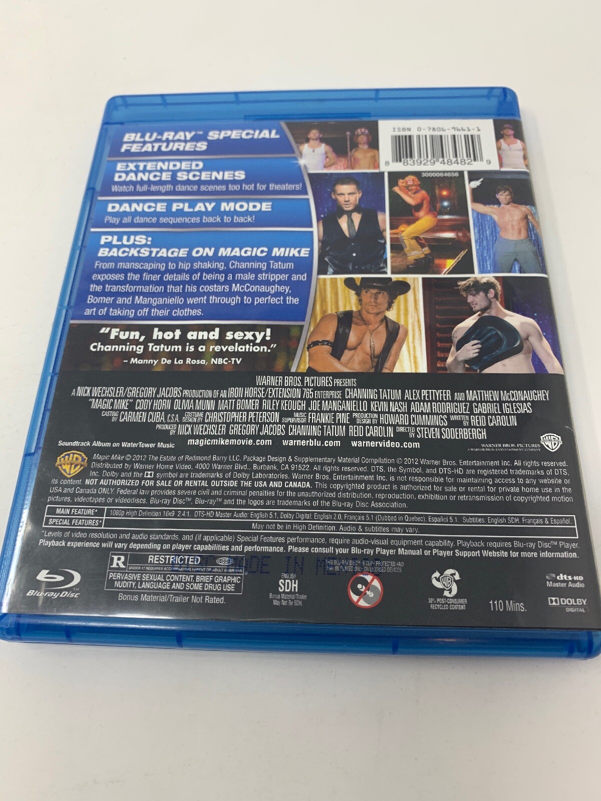 Magic Mike Blu-Ray Disc Movie Channing Tatum Alex Pettyfer Matt Bomer | eBay