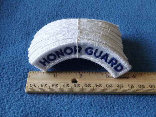 BUNDLE OF 20 - US MILITARY BLUE & WHITE HONOR GUARD TAB PATCHES - NEW ...