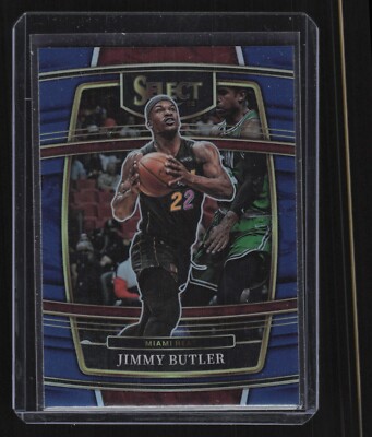 2021-22 Panini Select Jimmy Butler #97 Concourse Blue Silver Prizm ...