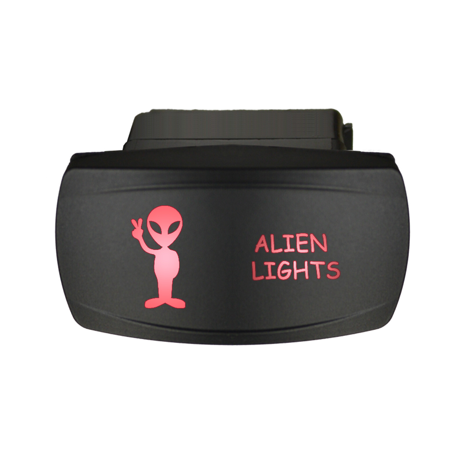 ALIEN LIGHTS 694SR Rocker Switch 12V Horizontal Laser LED red for DODGE ...