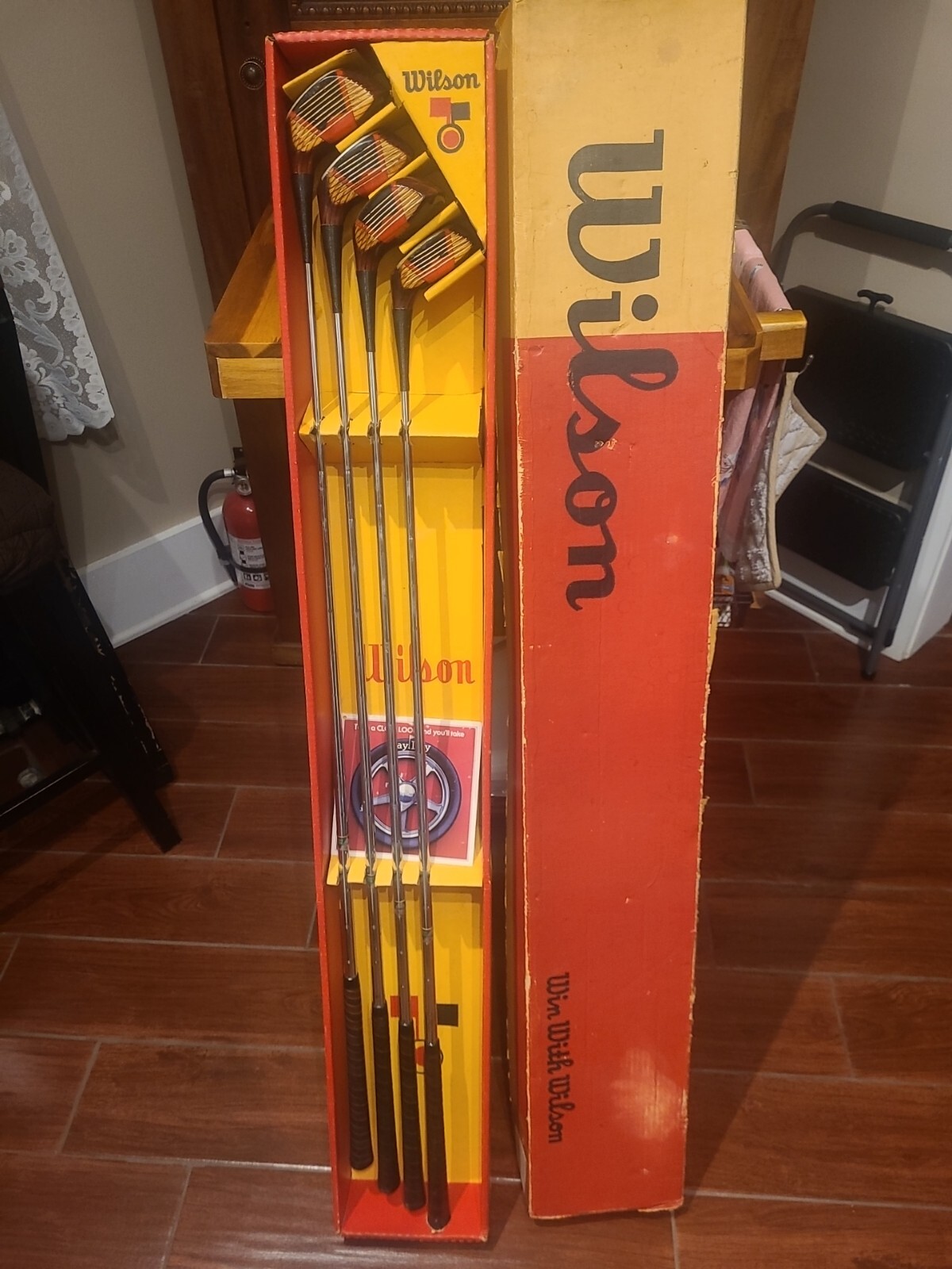 4 Sam Snead Maple Wood Wilson Strata-Bloc 4350 Championship Golf Clubs ...