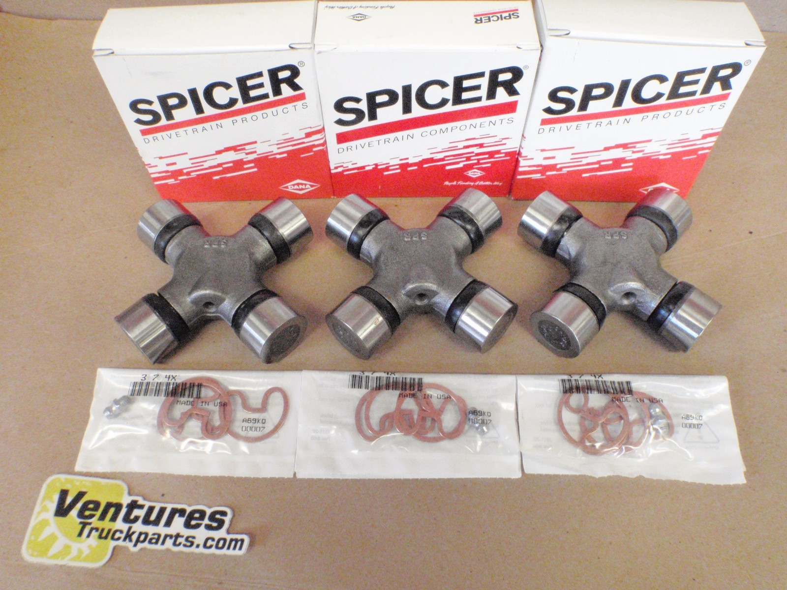 U JOINT KIT GREASABLE 1410 SERIES DODGE RAM 1500 2500 REAR 4X4 DRIVE ...