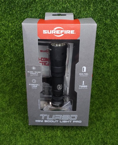 Surefire Turbo Mini Scout Weapon Light Compact Dual Fuel, Black ...