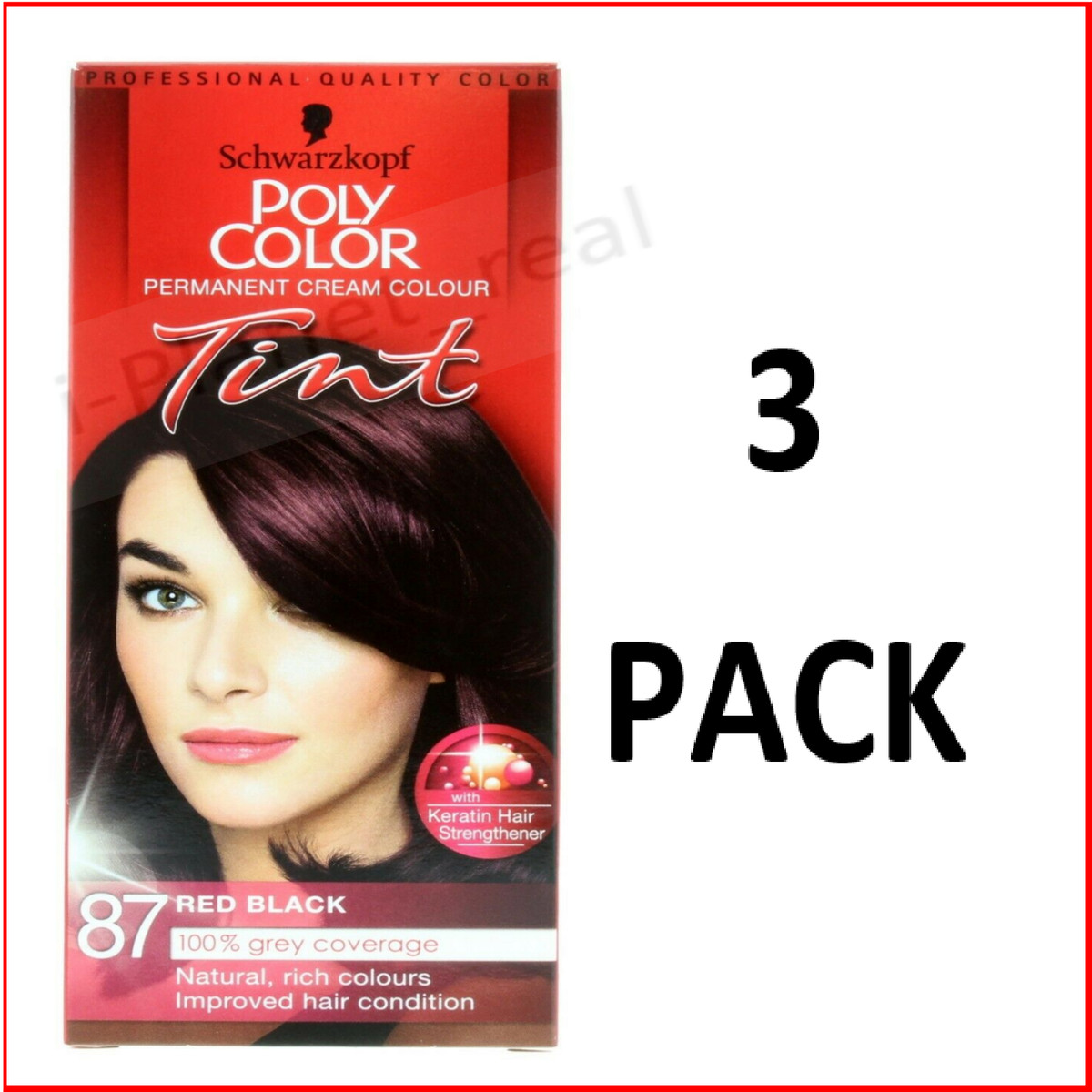 Dark Red Black Hair Dye