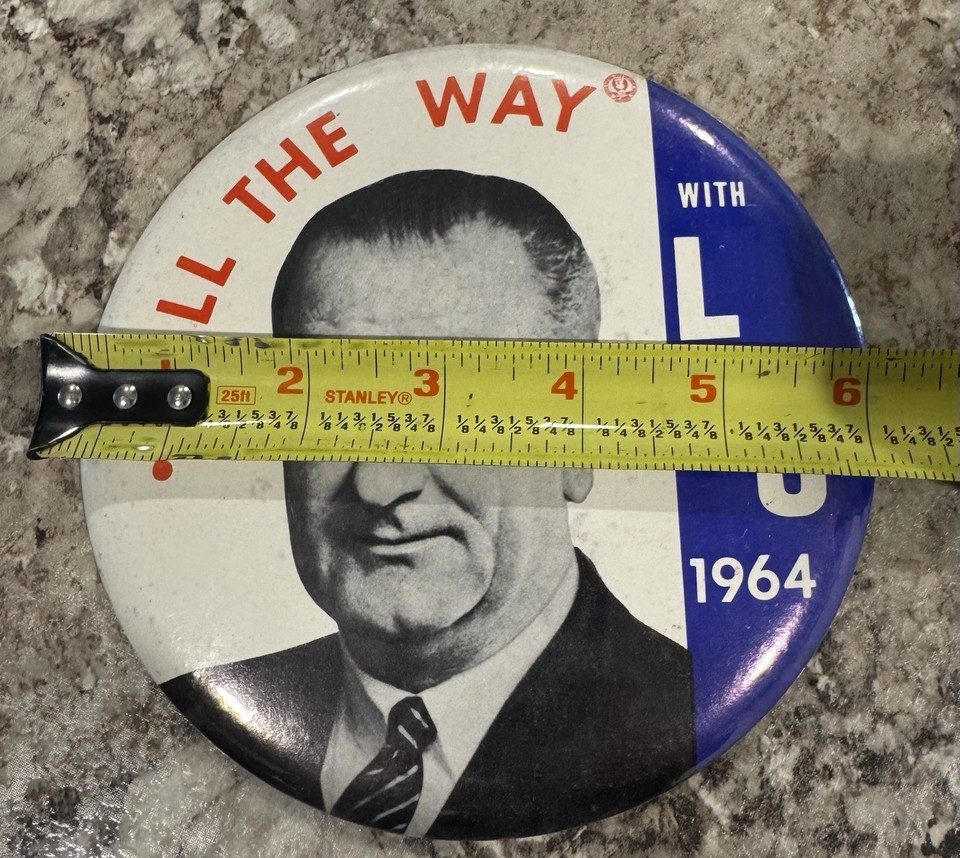 1964 LBJ LYNDON B. JOHNSON campaign pin pinback button political lot | eBay