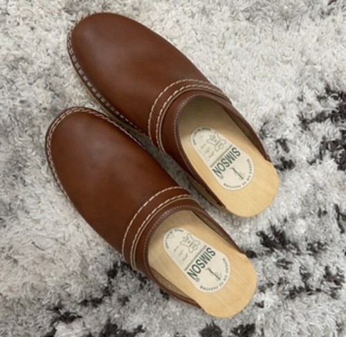 SIMSON Men’s Brown Wood Clogs Orthopedic Shoes Size 48 Or US Size Men’s ...