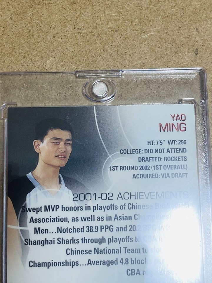 Yao Ming Topps Pristine Blue Rookie Card | eBay