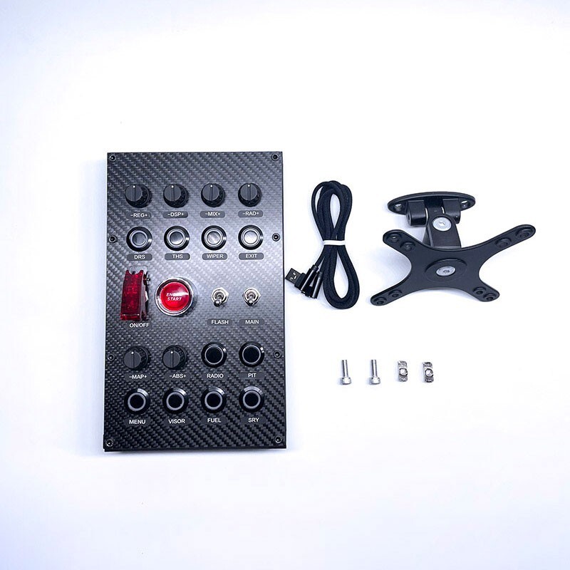 SIMDT Button Box SIM Racing Control Box Racing Simulator+Carbon Fiber ...