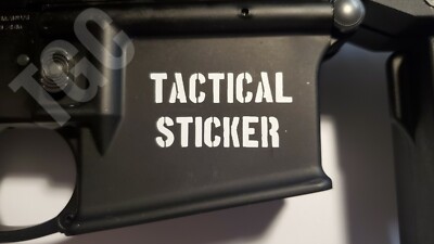 (3) Tactical Sticker VINYL DECAL, Airsoft AR MSR lower magwell decal ...