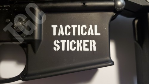 (3) Tactical Sticker VINYL DECAL, Airsoft AR MSR lower magwell decal ...
