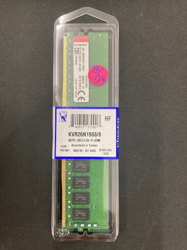 Brand new & Sealed, Kingston KVR26N19S8/8 8GB PC4-2666 CL19 288-Pin ...