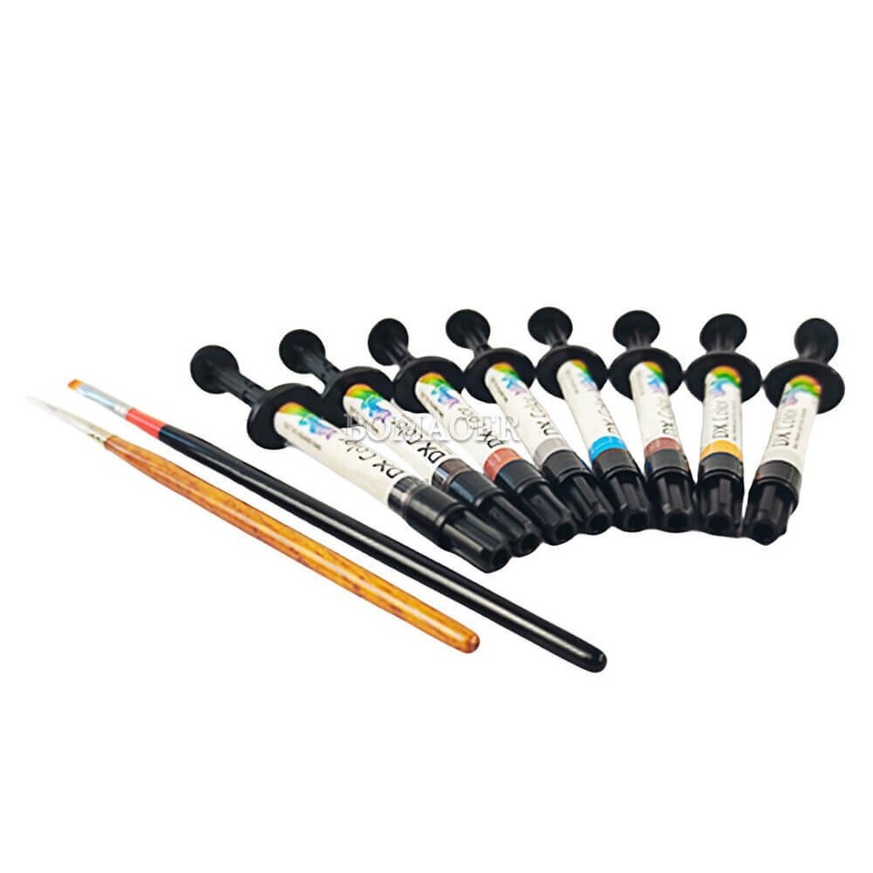 Dental 8 Syringes Flowable-Color Composite Resin Kit 8 Colors Nano ...
