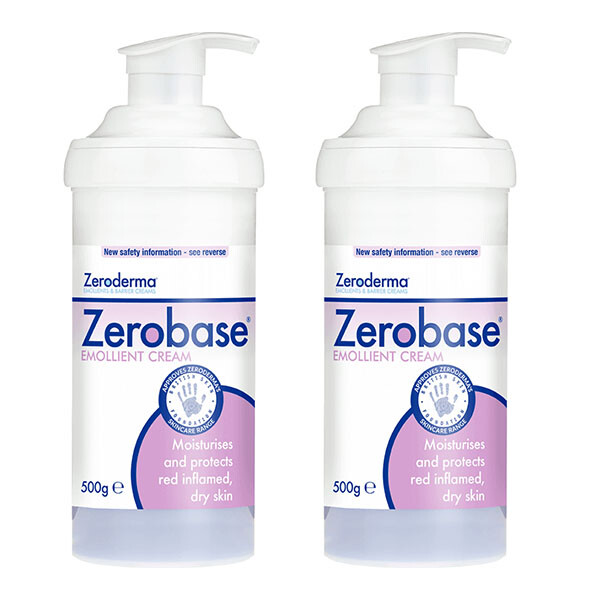 Zerobase Emollient Cream Pump Bottle For Dry, Red & Inflamed Skin 2 ...