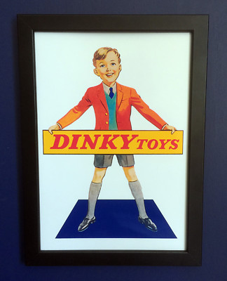 Dinky Toys 1950's Framed A4 Size Poster Shop Display Sign Advert ...
