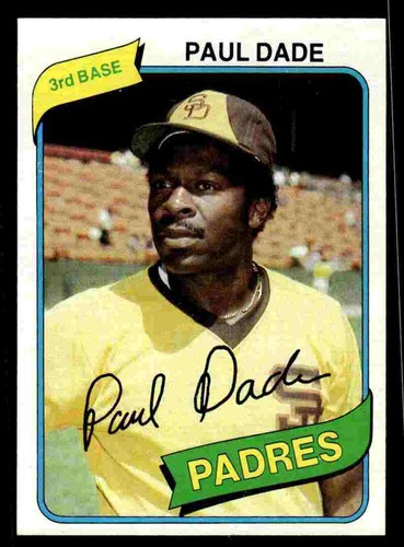 1980 Topps Paul Dade #254 - San Diego Padres | eBay