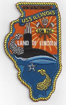 USS Illinois SSN 786 BC Patch Cat No C7066 | eBay.de