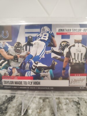 Jonathan Taylor 2021 Panini Prestige - Highlight Reel #HR-JT Indiapolis ...
