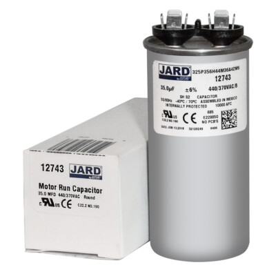 35 uf MFD 370 440 VAC ROUND Capacitor 12743 Replaces C335R C435R ...