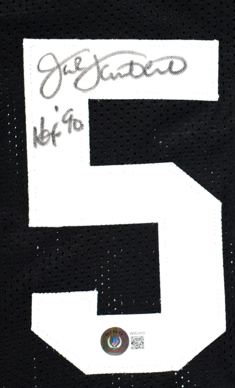 Jack Lambert Jack Ham Andy Russell Signed Black Pro Style Jersey ...