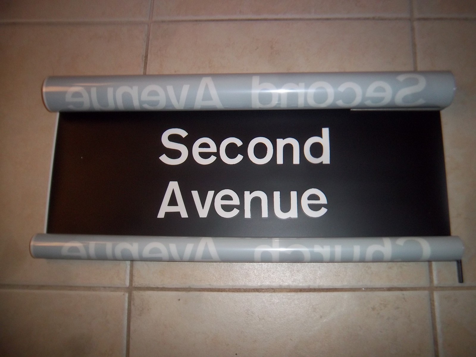 NY NYC SUBWAY ROLL SIGN R27 NYCTA 1974 SECOND AVENUE SOUTH MANHATTAN ...