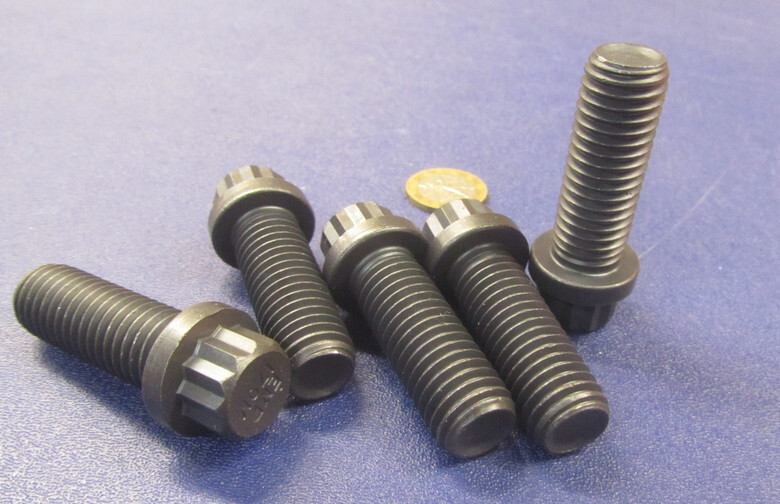 12 Point Flanged, Ferry Bolt, Steel, FT, 5/8"-11 x 1 3/4" Length, 5 Pc ...