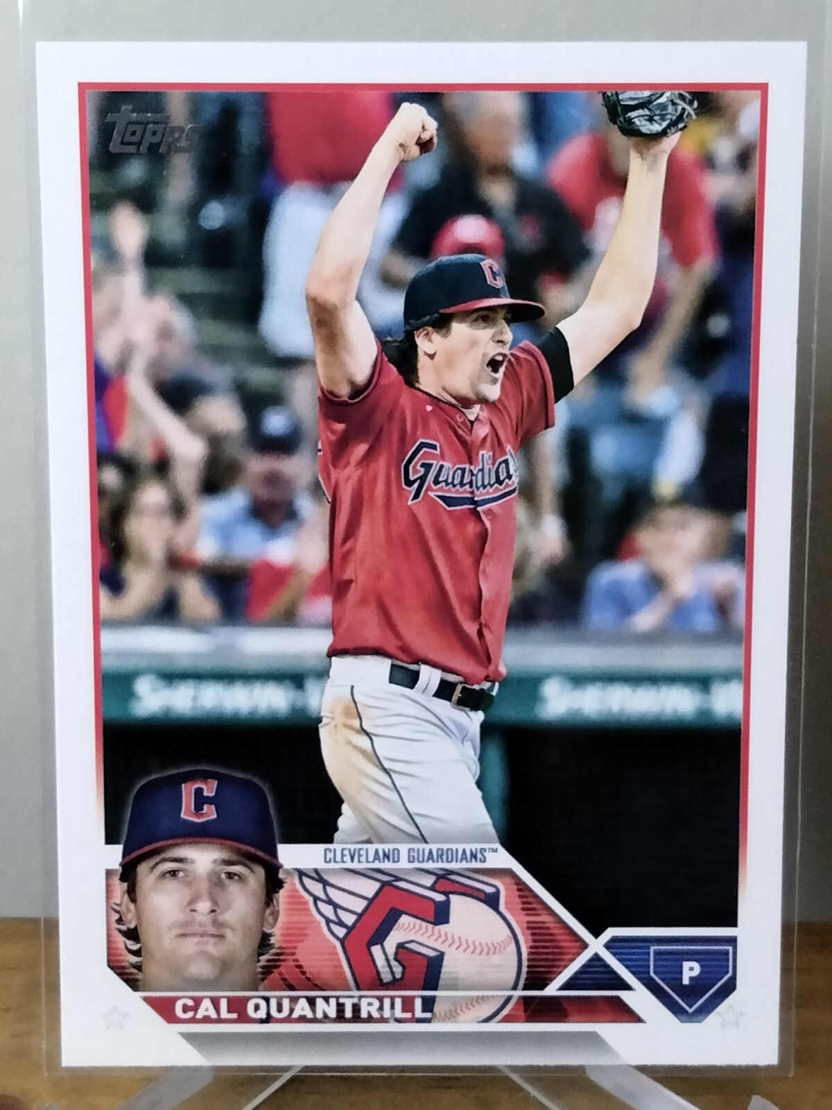 CAL QUANTRILL 2023 Topps Series One Baseball #255 Cleveland Guardians P ...