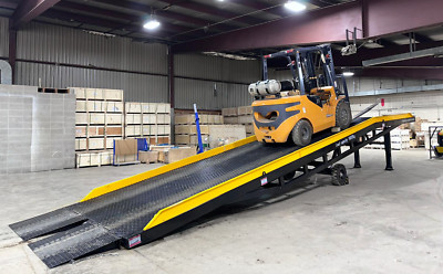 Yard Ramp, Trailer loading Dock, Forklift Ramp, 35 Ft Long 83"W 22000 ...