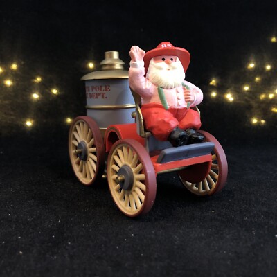 Hallmark "Santa's Fire Engine" Ornament #7 in the Here Comes Santa ...