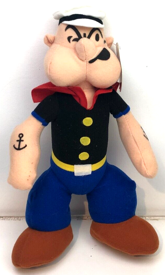 Kuddle Me Toys 18" Bluto and Play by Play 13" Popeye Plush New with ...