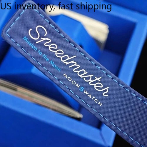 Moonswatch Mission Swatch To The Super Blue Moonphase Watch - With Box ...