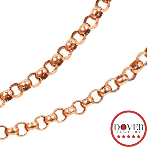 Vintage 9K Rose Gold 18.75" Rolo Chain Necklace 18.0 Grams NR | eBay