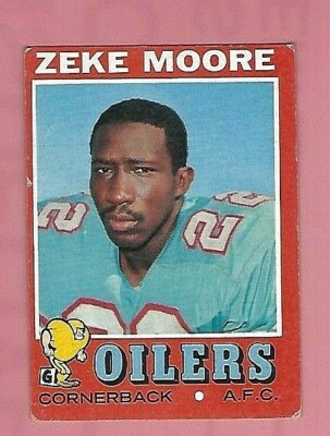 1971 TOPPS ZEKE MOORE FOOTBALL CARD #43 | eBay