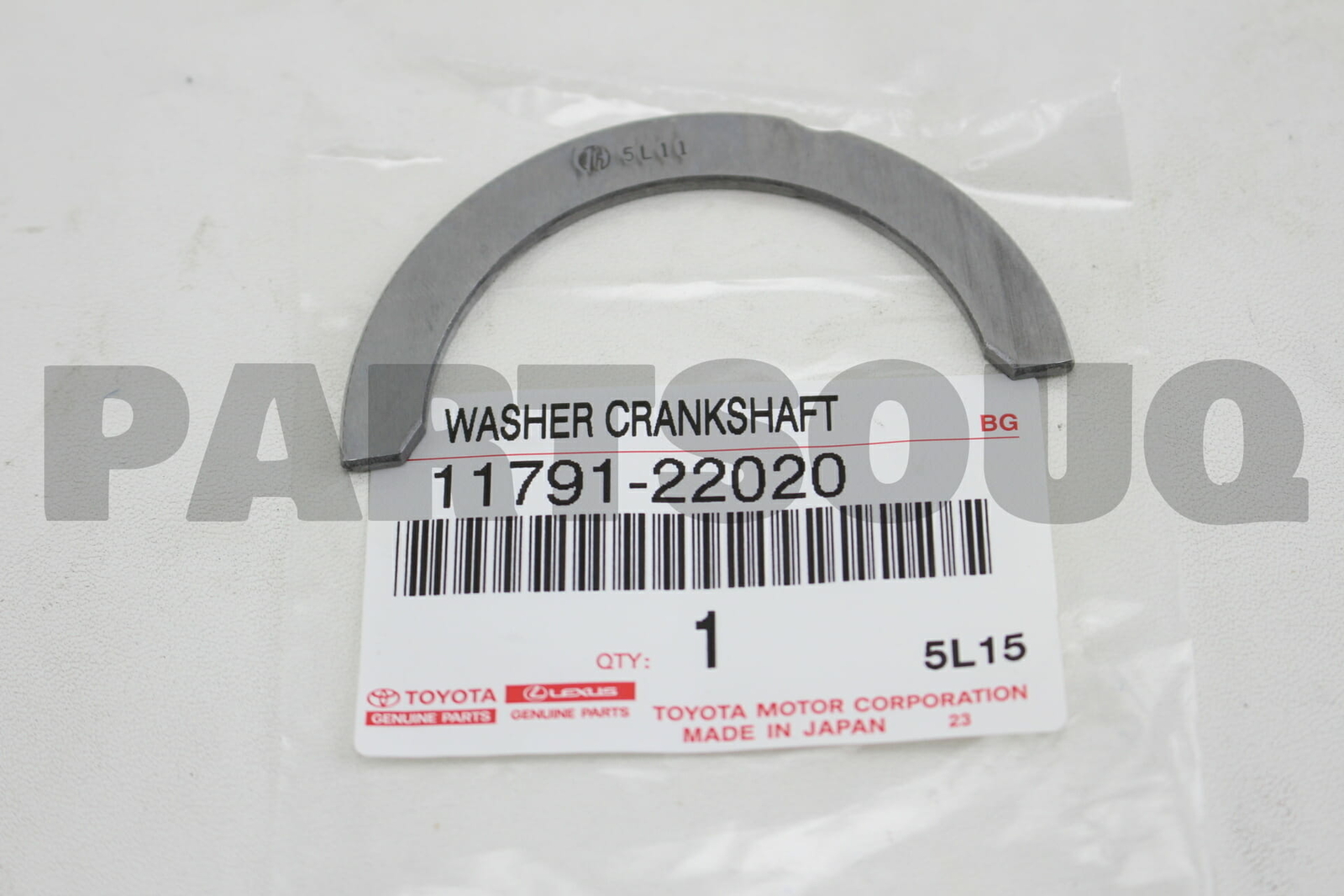 1179122020 Genuine Toyota WASHER, CRANKSHAFT THRUST, UPPER 11791-22020 ...