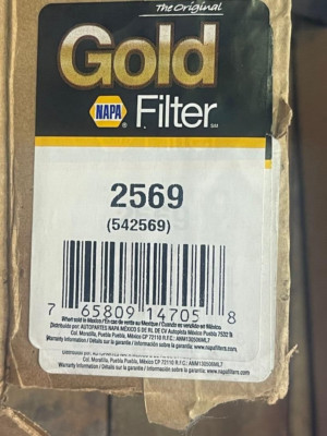 Napa Gold Air Filter Enviroshield #2569 New Factory Boxed | eBay