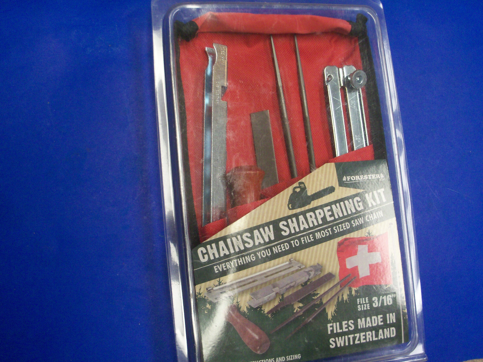 NEW FORESTER CHAINSAW FILING KIT 4 STIHL ECHO HUSQVARNA 3/16" FL316 AS1 ...