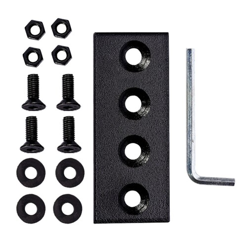 Track Splice Structural Mending Plates Flat Straight Brackets Black ...