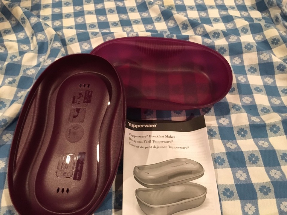 Tupperware Microwave Breakfast Maker eggs omlete muffin mix cooker ...