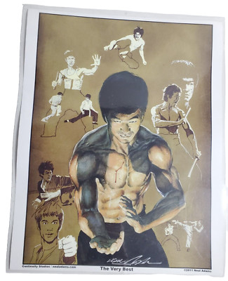 Neal Adams Signed Autographed Bruce Lee The Very Best Poster Very rare ...