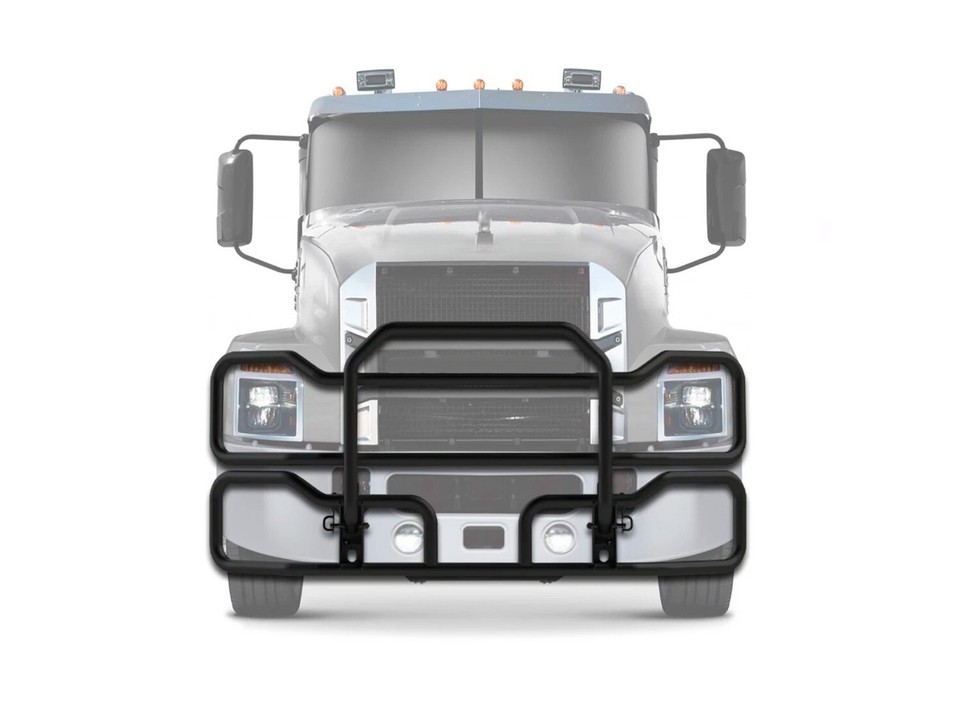 Front Grille Guard (No Fog, only Steel Bumper) Compatible with Mack ...