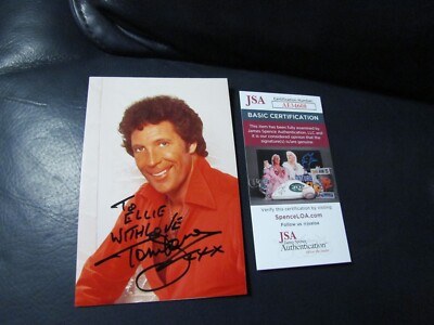 Tom Jones SIGNED Photo JSA CERTIFIED | eBay