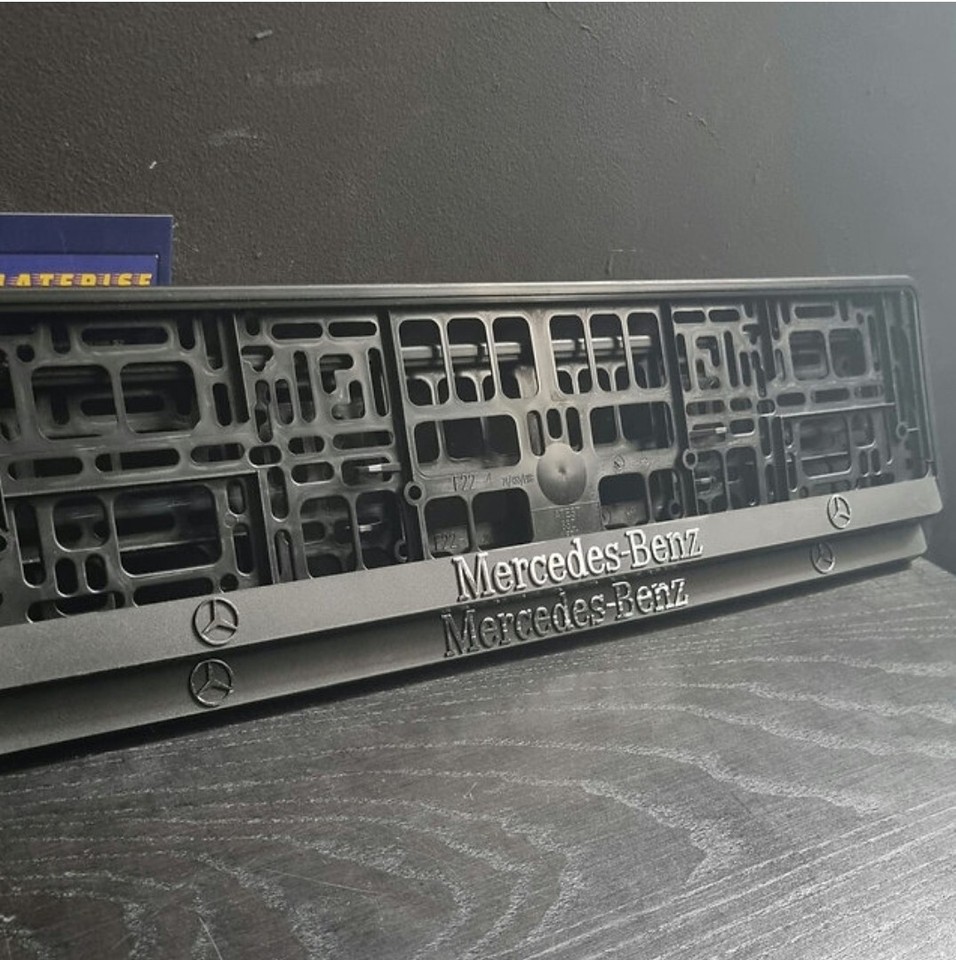 New x2 MERCEDES BENZ Number Plate Surrounds Holders Frames For Any ...