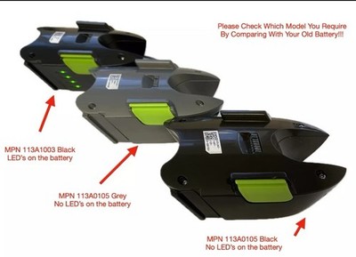 Genuine Battery Pack for Gtech Multi Handheld MK1 / MK2 / K9 Vacuum ...