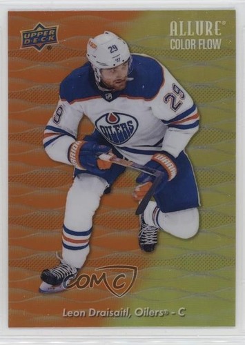 2023-24 Upper Deck Allure Color Flow Orange Yellow Leon Draisaitl #CF ...